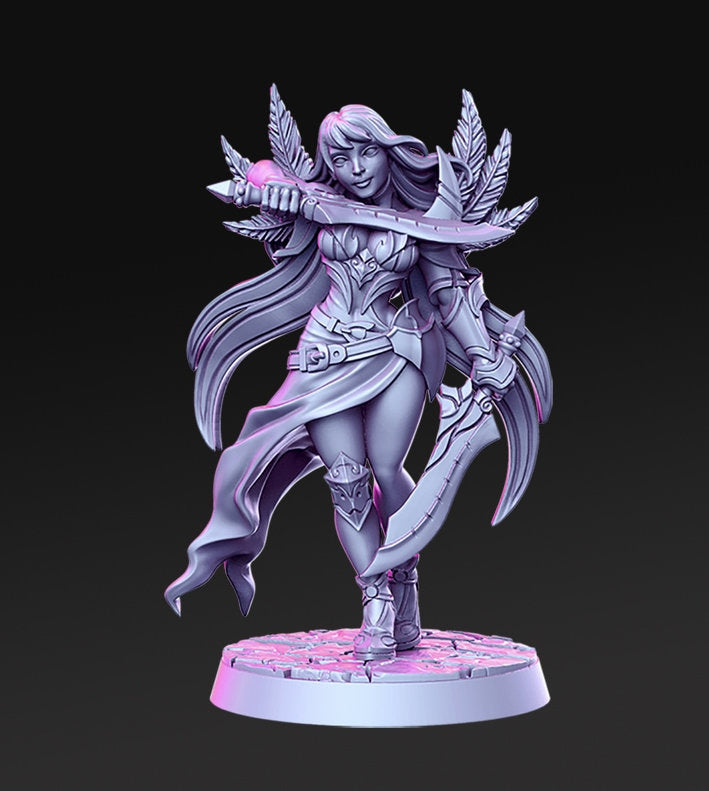 Valeen - 3D Printed Miniature - Fantasy Miniature -Tabletop Miniature ...