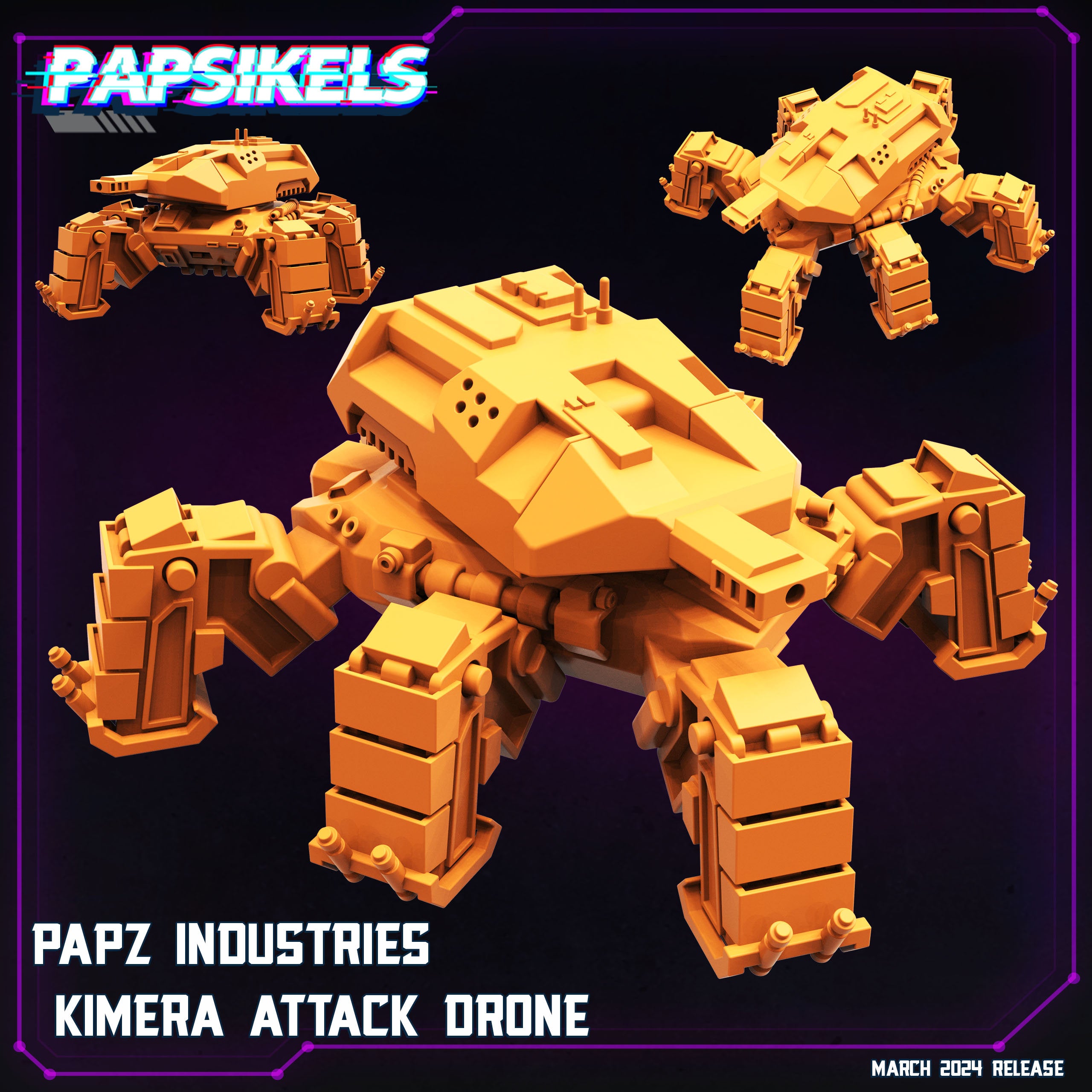 Kimera Attack Drone - Resin Miniature - Tabletop miniature - Fantasy M ...